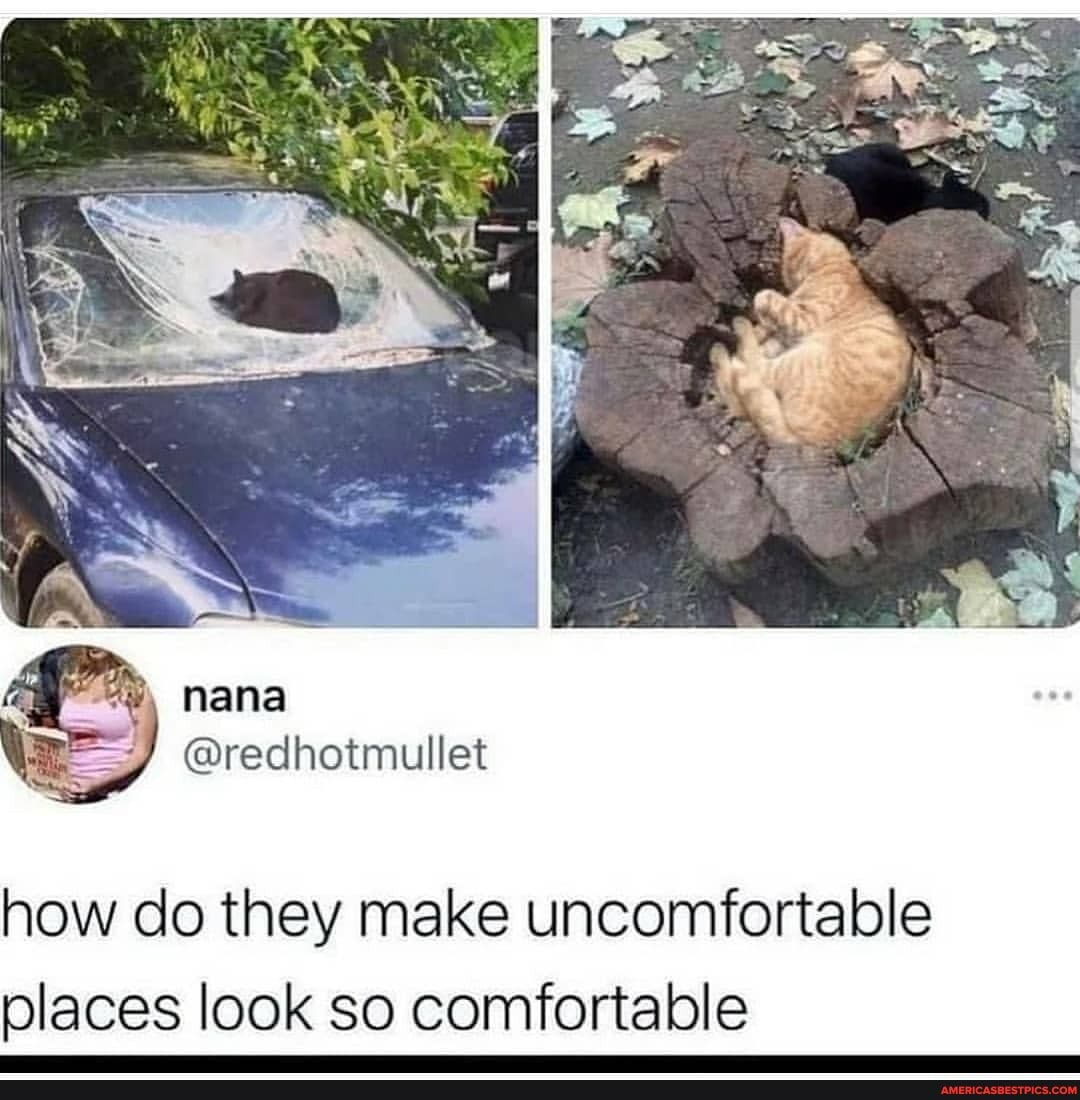 Nana @redhotmullet how do they make uncomfortable places look so ...