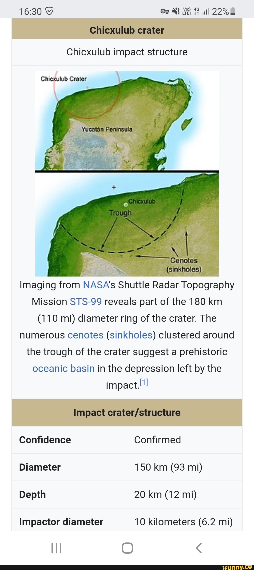 Y Co ll 22% Chicxulub crater Chicxulub impact structure Crater {sinkho ...