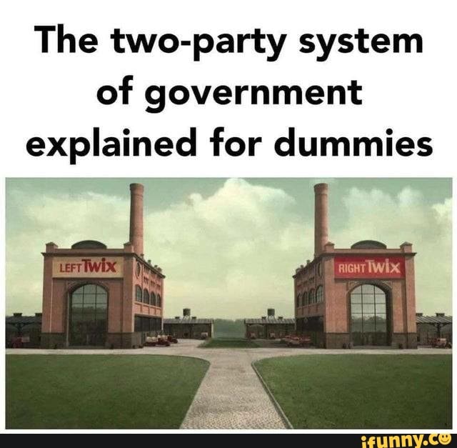 The two-party system of government explained for dummies niGHT - iFunny