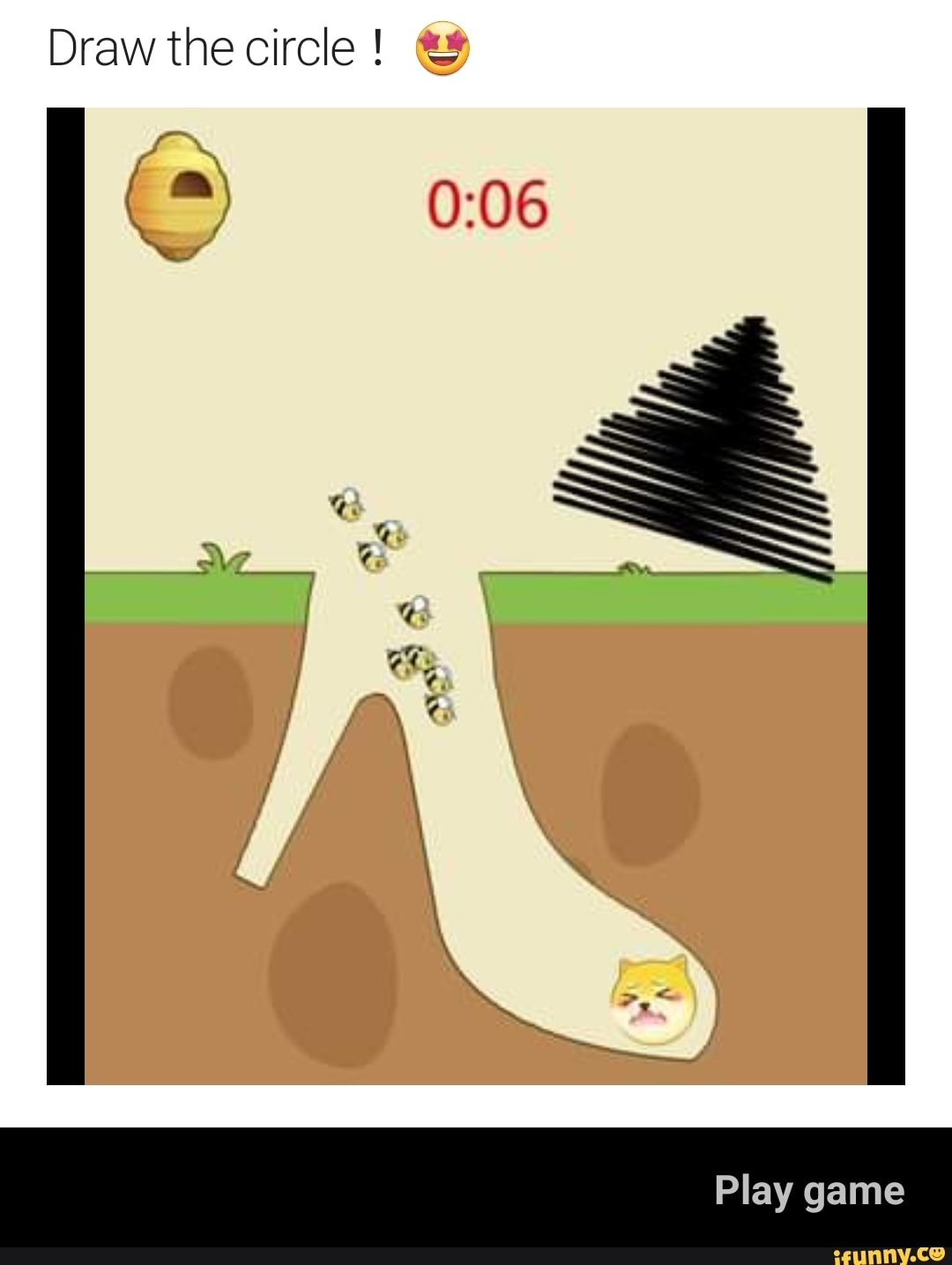 Draw the circle ! Play game - iFunny