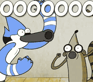 Regular Show, Mordecai and Rigby, OHHHHH!.... - iFunny