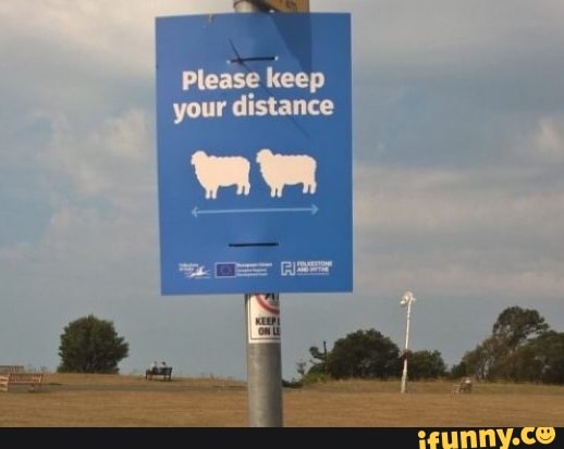 Please keep your distance - iFunny