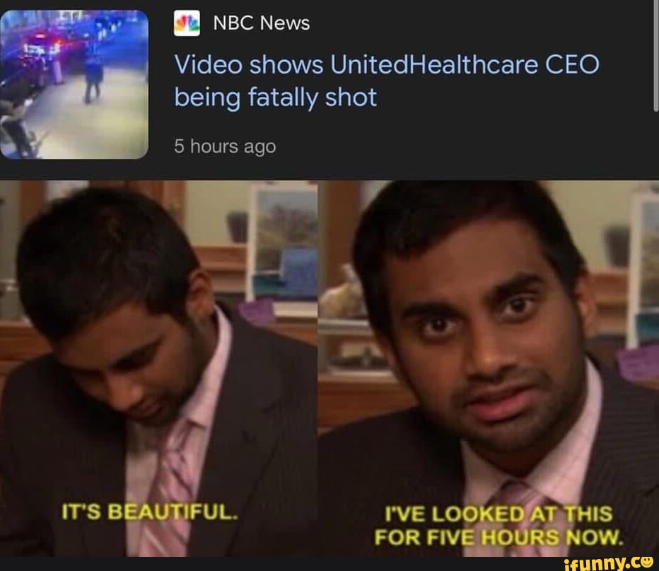 I NBC News Video snows UnitedHealthcare CEO being fatally shot hours ...