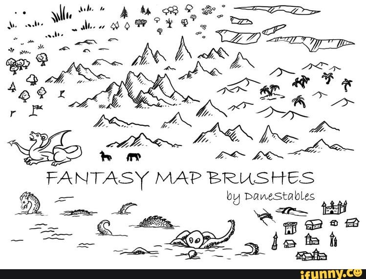 FANTASY MAP BRUSHES by Danestables - iFunny