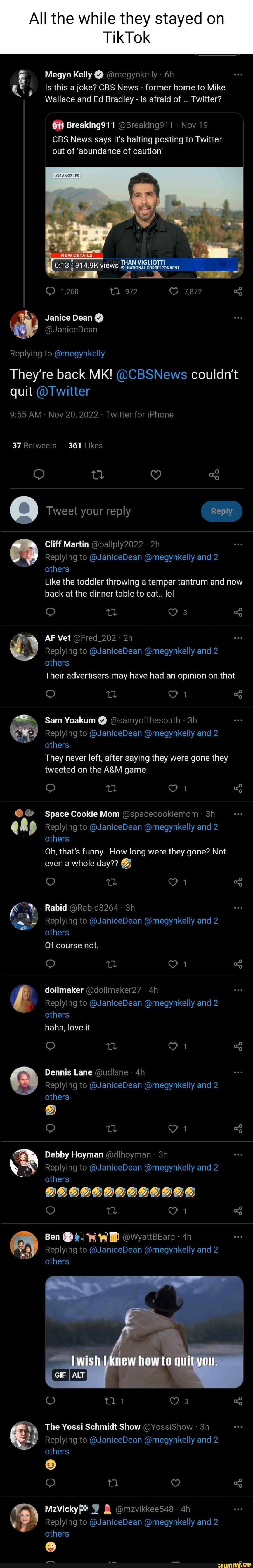 All the while they stayed on TikTok Megyn Kelly @ @meagynkelly Is this ...