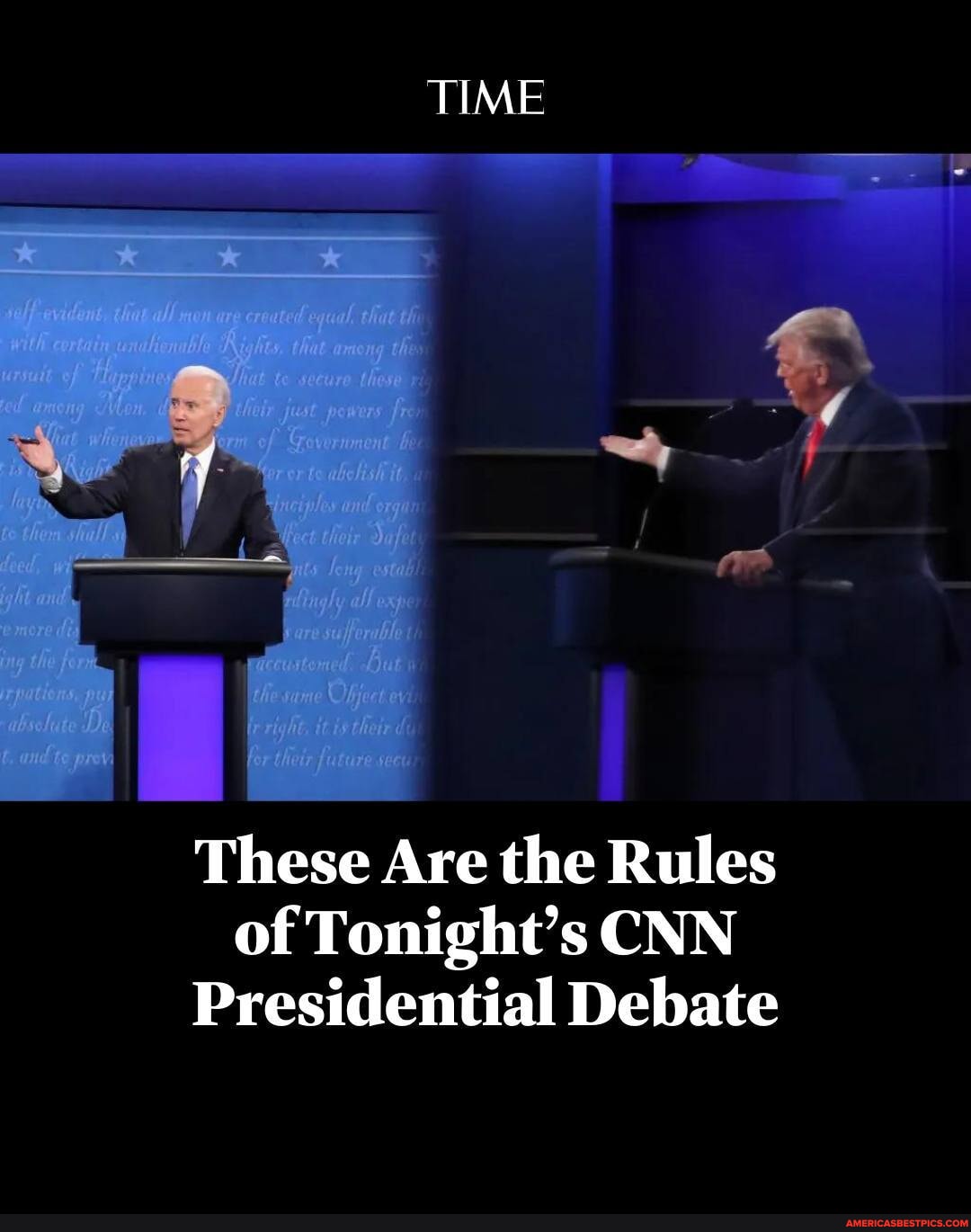 When President Joe Biden and former President Donald Trump meet on the ...