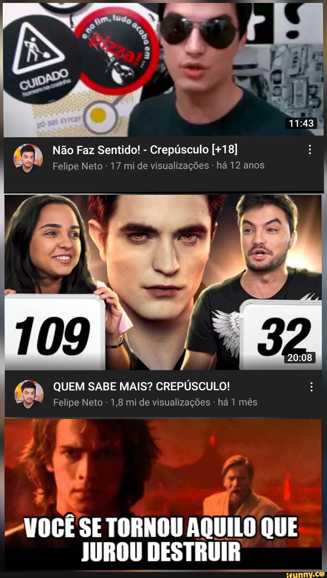 Felipe Neto - 17 mi de visualizações - há 12 anos Não Faz Sentido ...