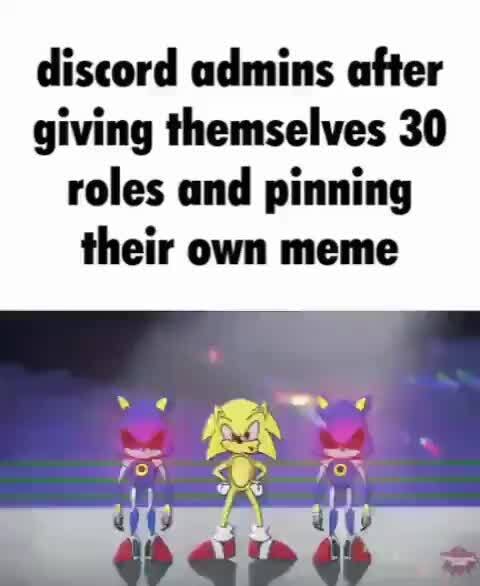 Discord admins after giving themselves 30 roles and pinning their own ...