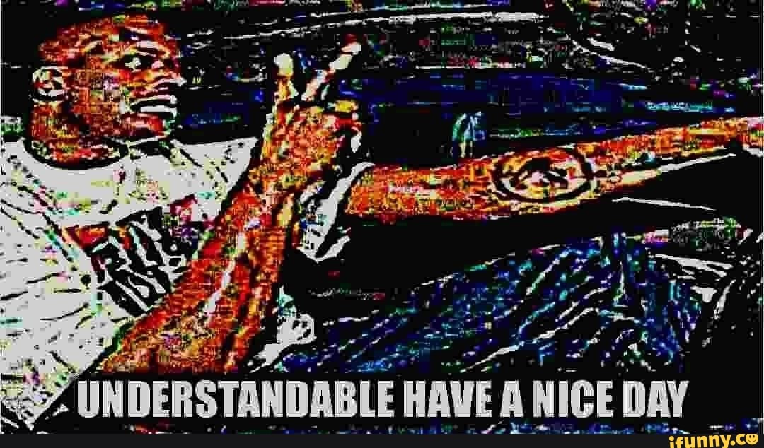 "UNDERSTANDABLE HAVE A NICE DAY - iFunny