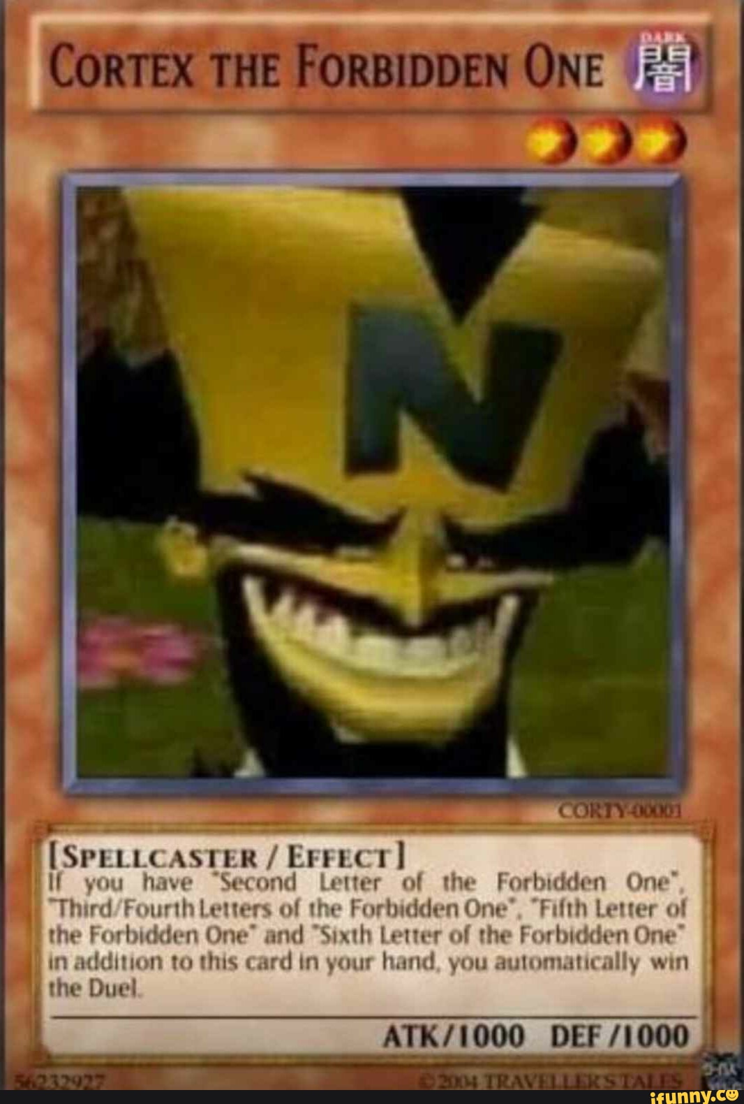 CORTEX THE FORBIDDEN ONE [SPELLCASTER / Errect] If you have "Second ...
