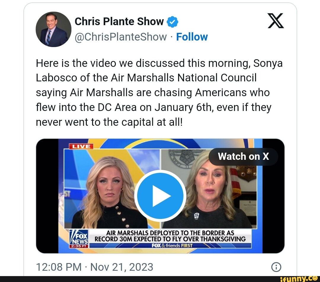 Chris Plante Show @ XX @ChrisPlanteShow Follow Here is the video we ...