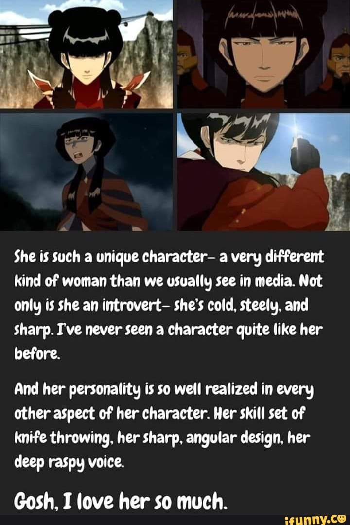 She is such a unique character- a very different kind of woman than we ...