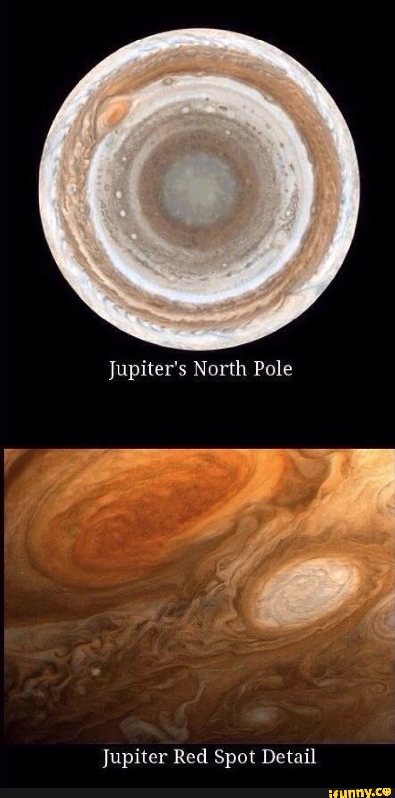 Jupiter‘s North Pole Jupiter Red Spot Detail - )