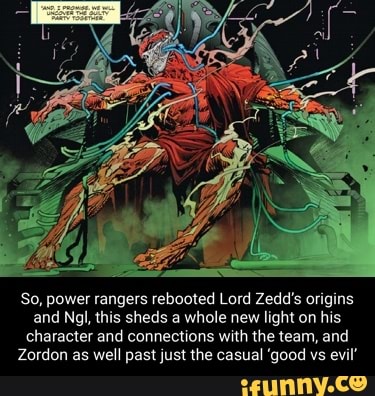 So, power rangers rebooted Lord Zedd's origins and Ngl, this sheds a ...