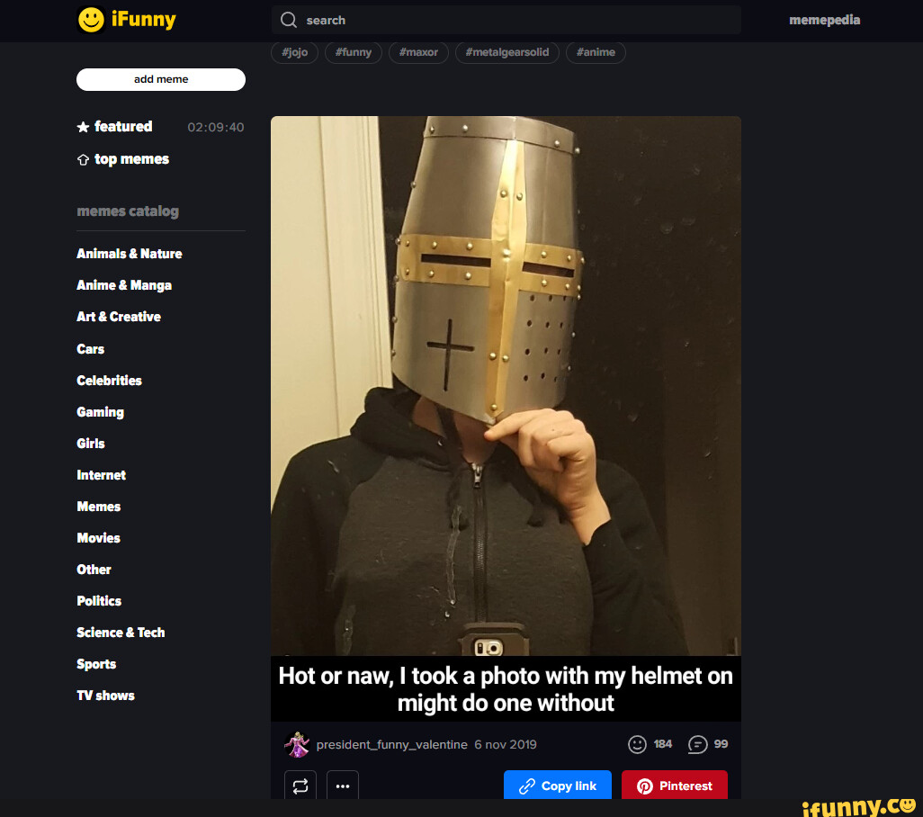 IFunny search iojo) #funny ) #maxor ) #metalgearsolid ) #anime featured ...