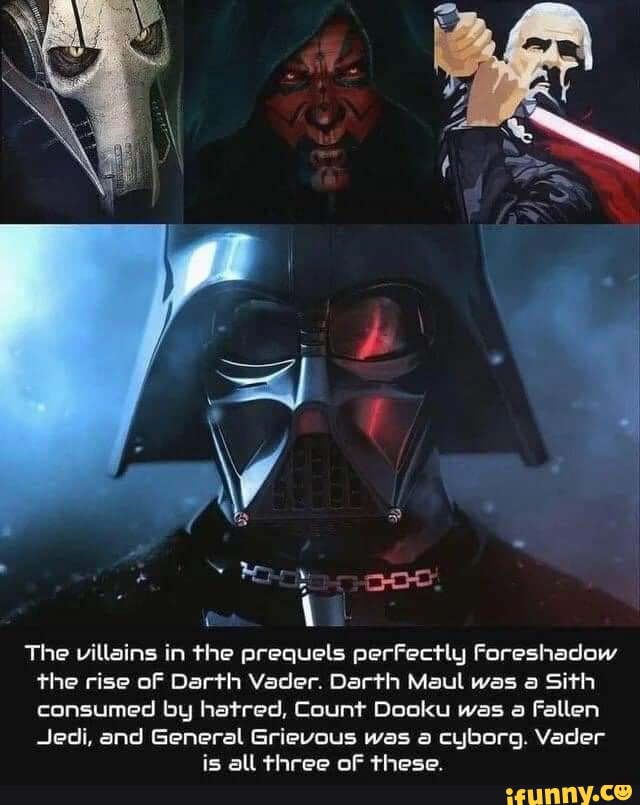 Al The villains in the prequels perFectly Foreshadow the rise of Darth ...
