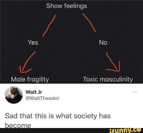 Show feelings Yes No Male fragility Walt Jr ValtTheodor Toxic ...