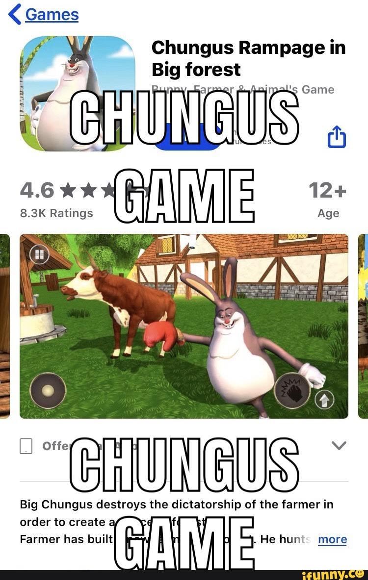 Chungus Rampage in Big forest s Game UNGUSA Big Chungus destroys the ...