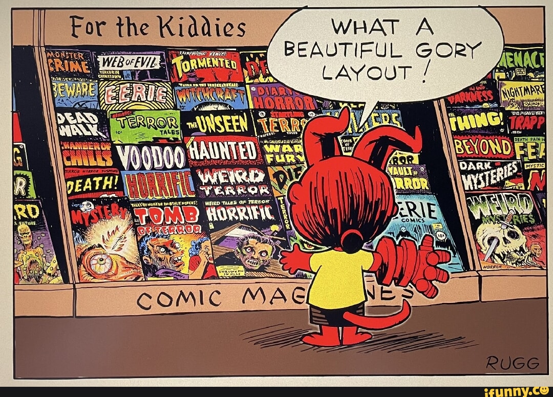 WHAT A BEAUTIFUL GORY LAYOUT COMIC MAG - iFunny