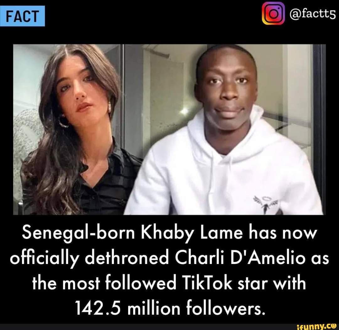 FACT born Khaby Lame has now officially dethroned Charli D'Amelio as ...