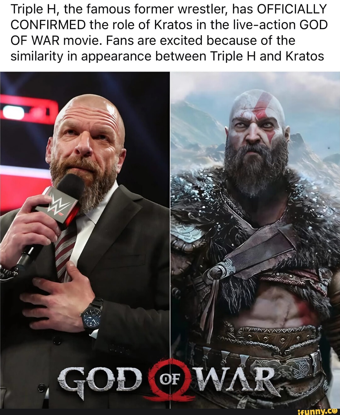 Triple H, the famous former wrestler, has OFFICIALLY CONFIRMED the role ...