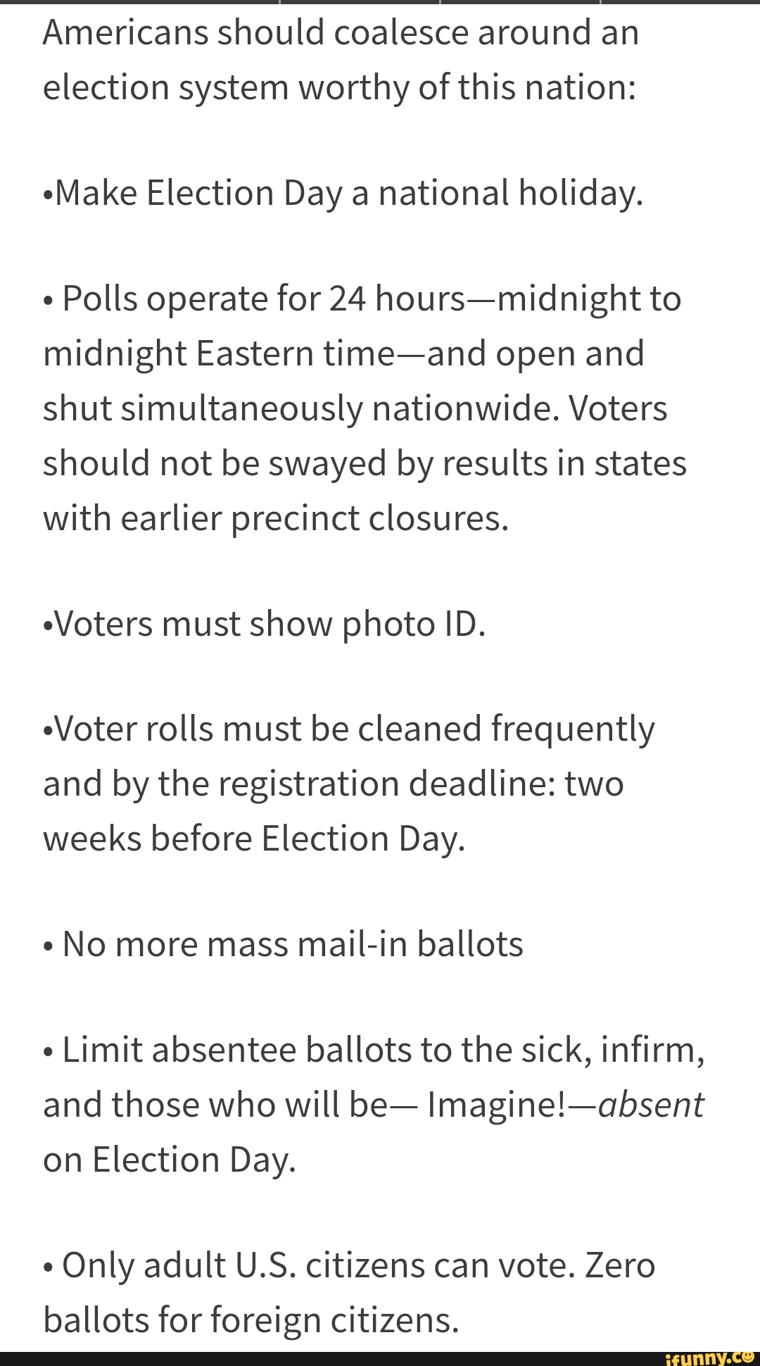 Americans should coalesce around an election system worthy of this ...