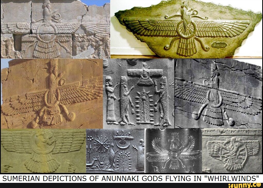 Flying Aliens Annunaki Sumerian God