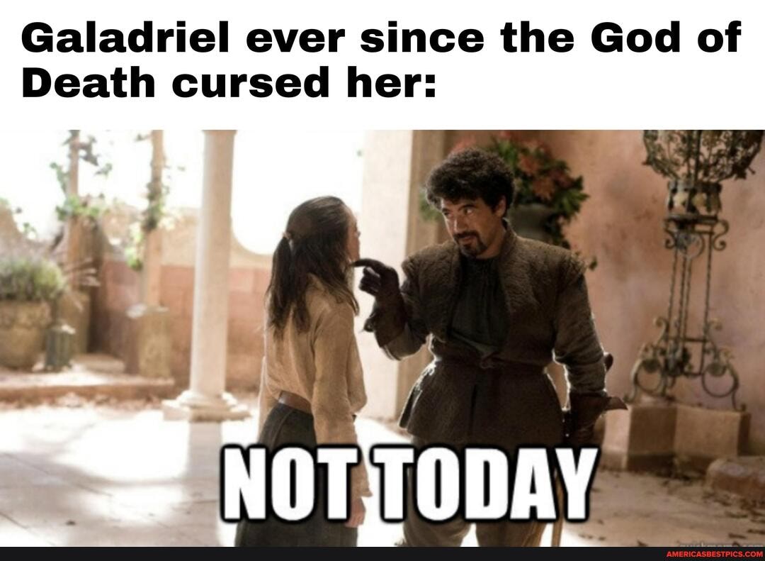 Galadriel ever since the God of Death cursed her: - America’s best pics ...