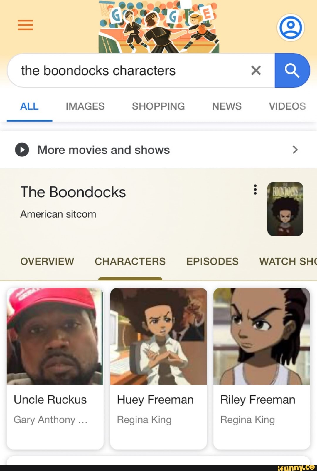 The Boondocks American sitcom OVERVIEW CHARACTERS EPISODES WATCH SH ...