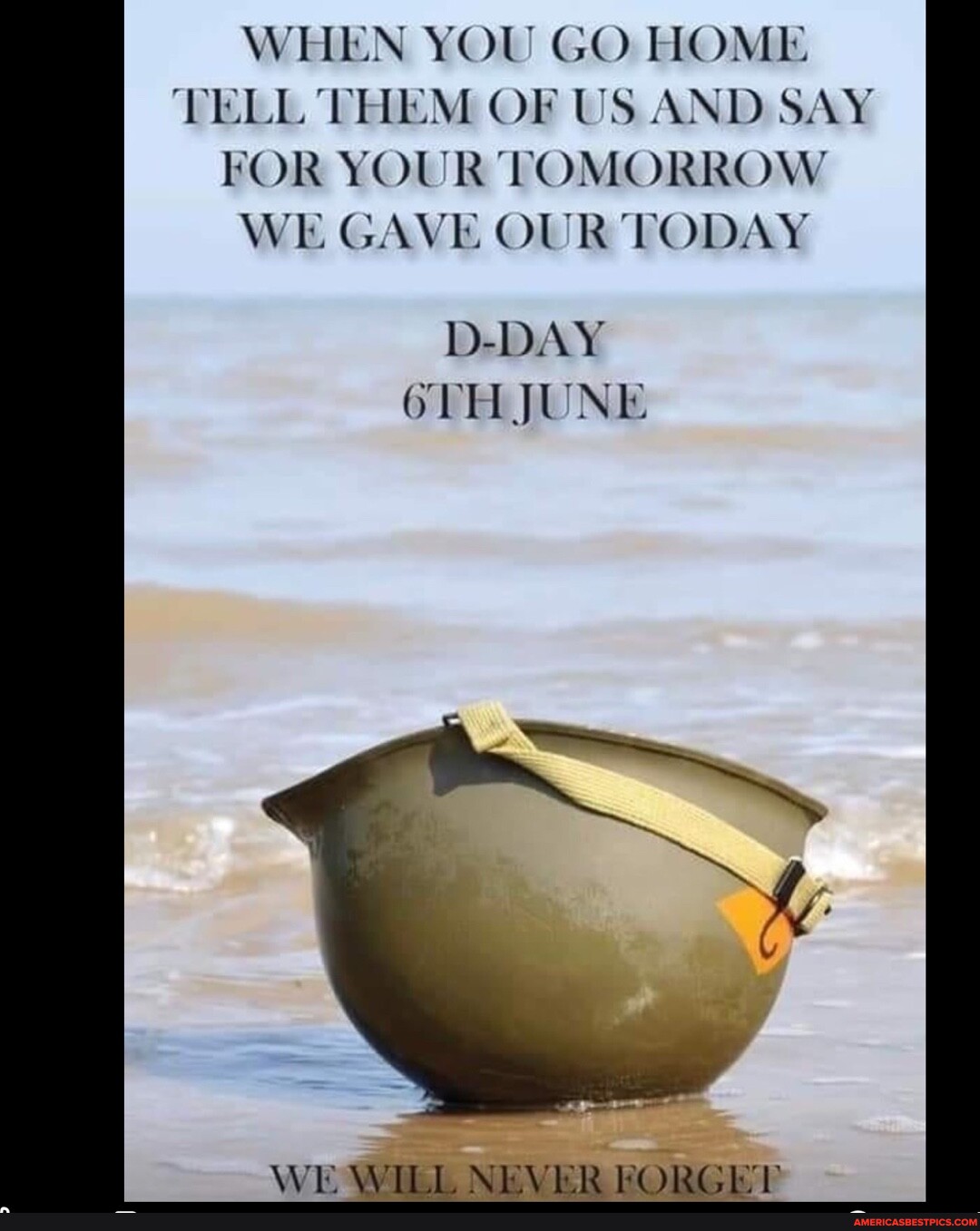 WHEN YOU GO HOME TELL THEM OF US AND SAY FOR YOUR TOMORROW WE GAVE OUR ...