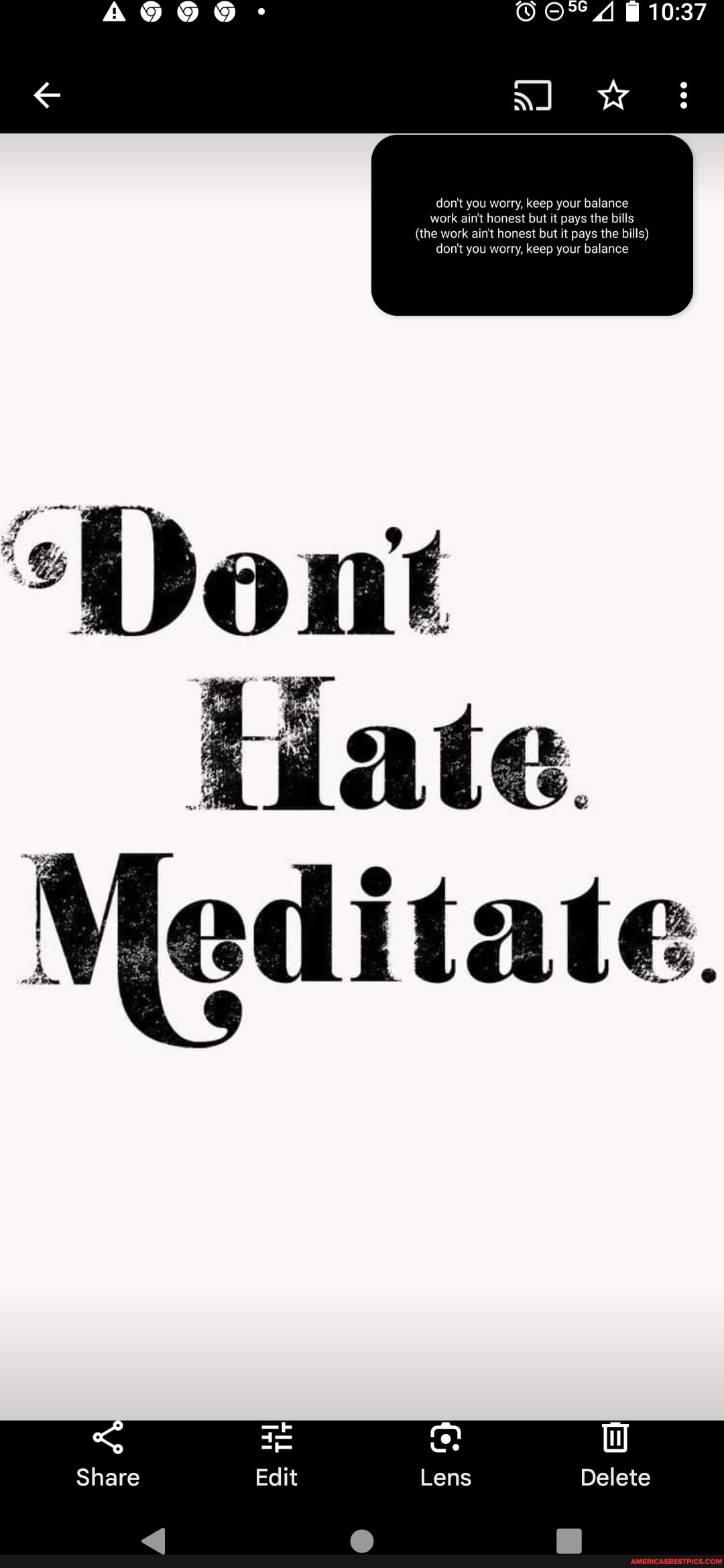 Ww don't you worry, keep your balance work ain't honest but it pays the ...