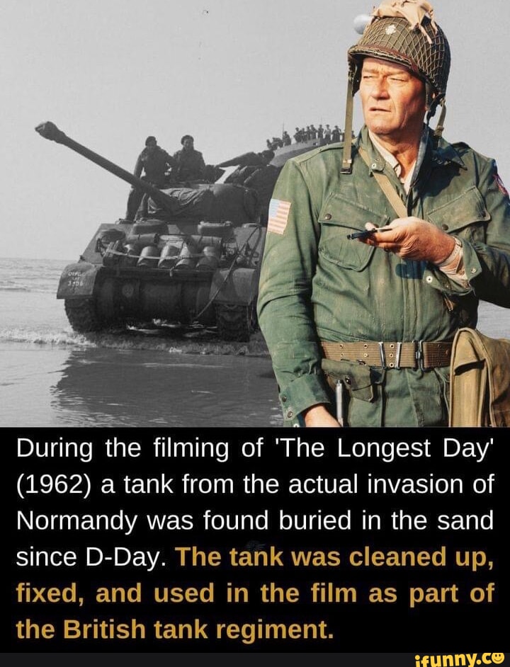 During the filming of The Longest Day' (1962) a tank from the actual ...