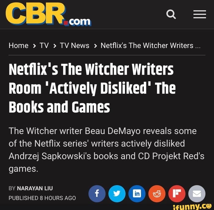 Com = Home TV > TV News Netflix's The Witcher Writers Netflix's The ...