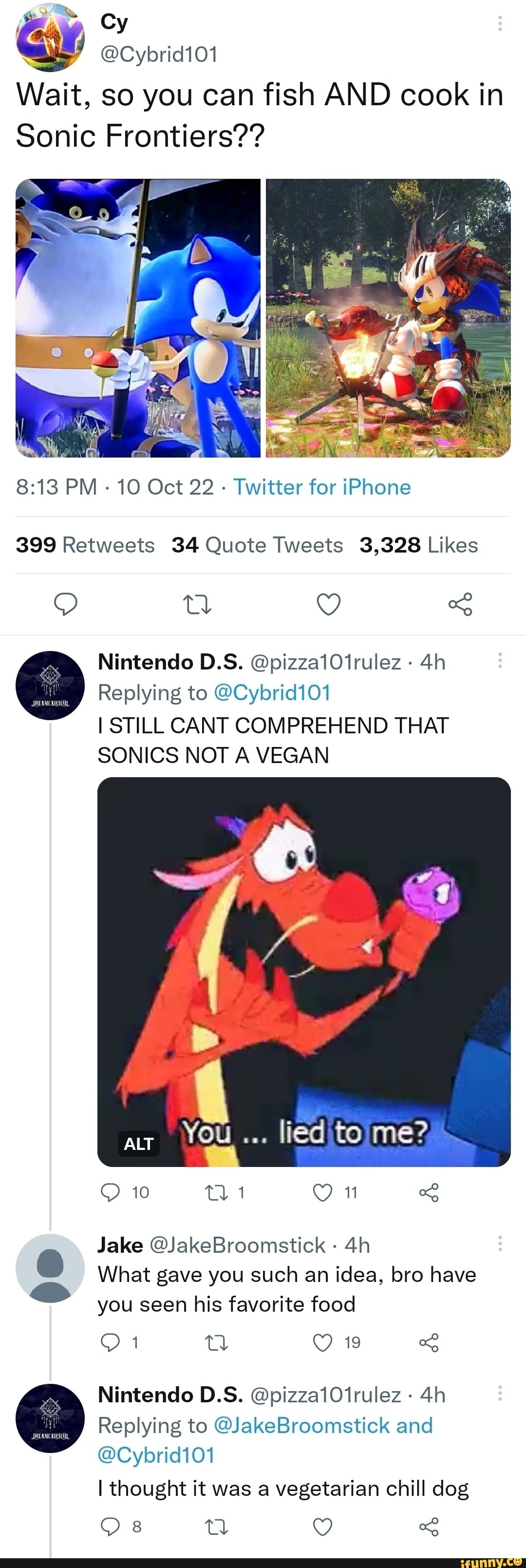 Cy @Cybrid101 Wait, so you can fish AND cook in Sonic Frontiers?? PM ...