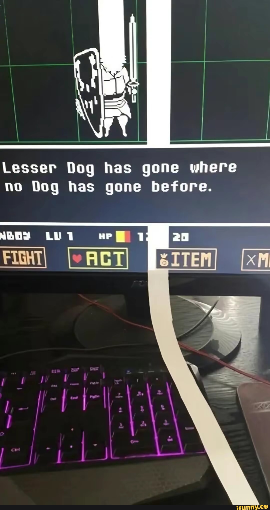 Lesser Dog has gone where no Dog has gone before. NBS Lut up 1 FIGHT ...