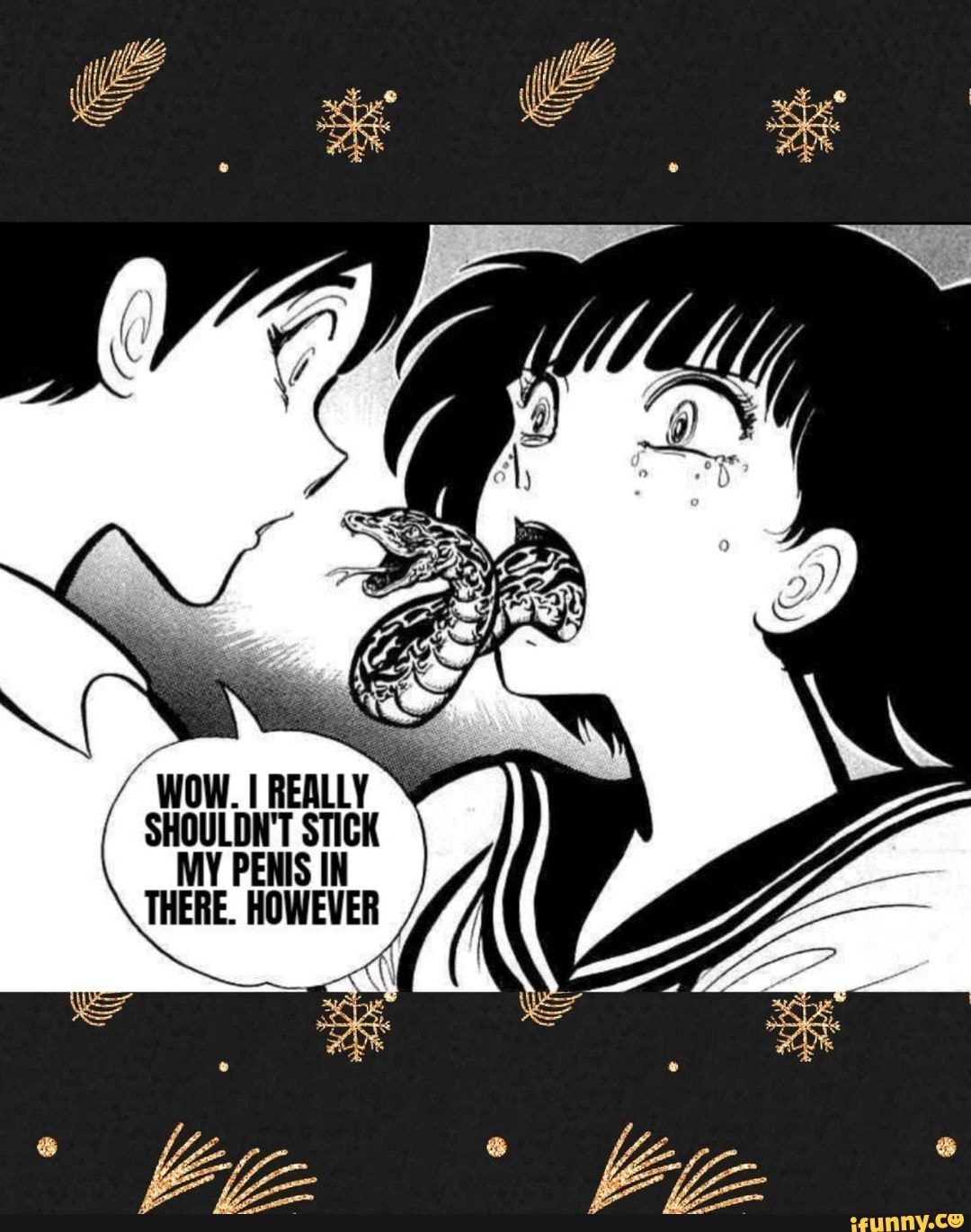 WOW. I REALLY SHOULDN'T STICK MY PENIS IN THERE. HOWEVER - iFunny