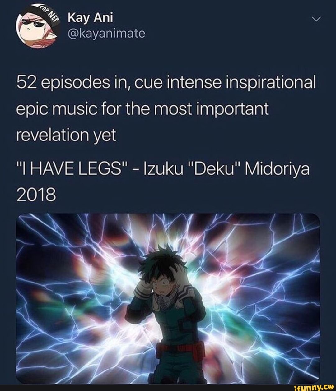 52 episodes in, cue intense inspirational epic music for the most ...
