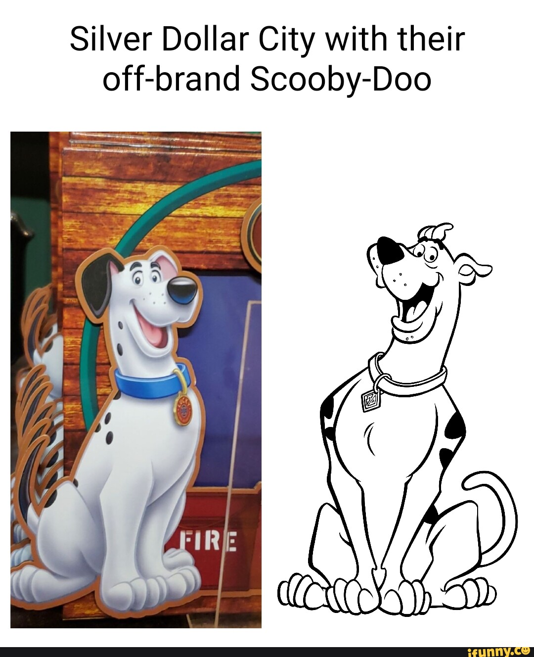 Silver Dollar City with their off-brand Scooby-Doo - iFunny
