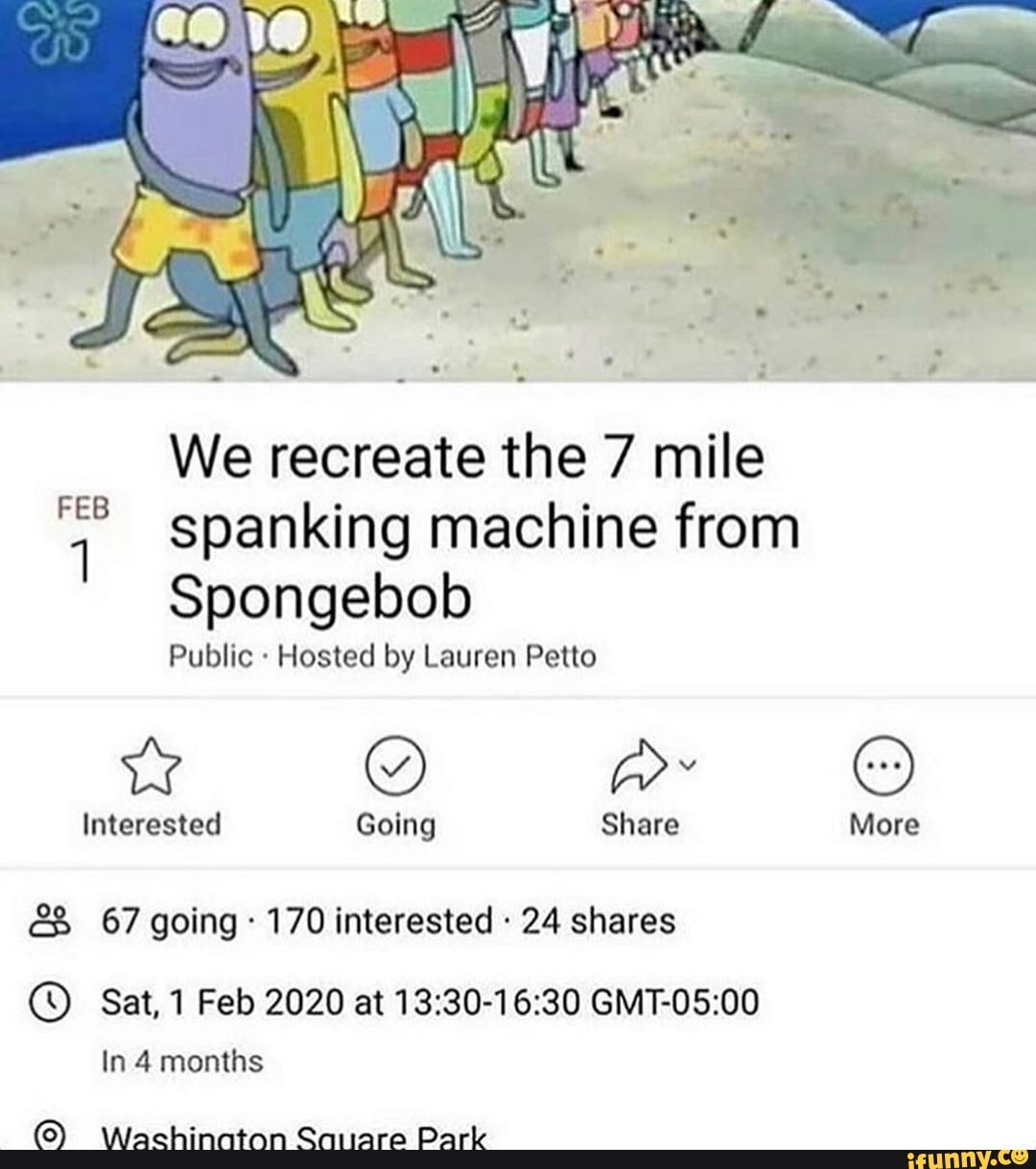 We recreate the 7 mile spanking machine from Spongebob Public Hosted by ...