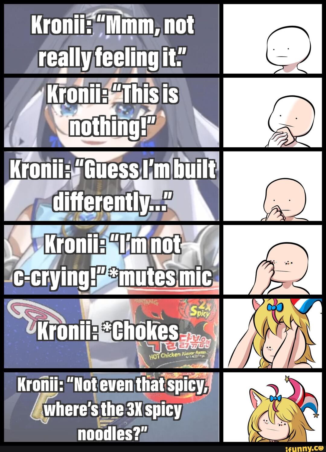 Kronii: "Mmm, not really feeling it:' Kroniis: "This i Is Kronii ...