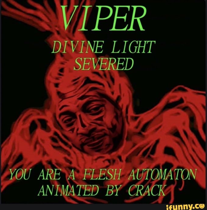 VIPER DIVINE LIGHT SEVERED YOU ARE A FLESH AUTOMATON ANIMATED BY CRACK ...