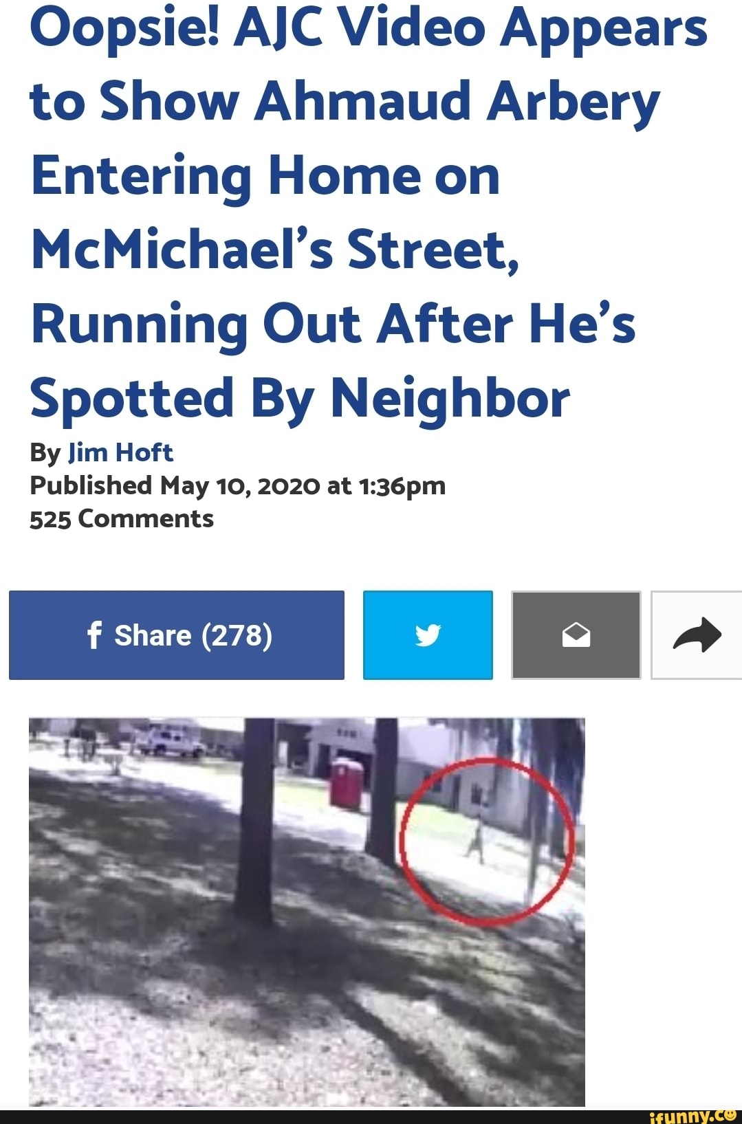 Oopsie! AJC Video Appears to Show Ahmaud Arbery Entering Home on ...