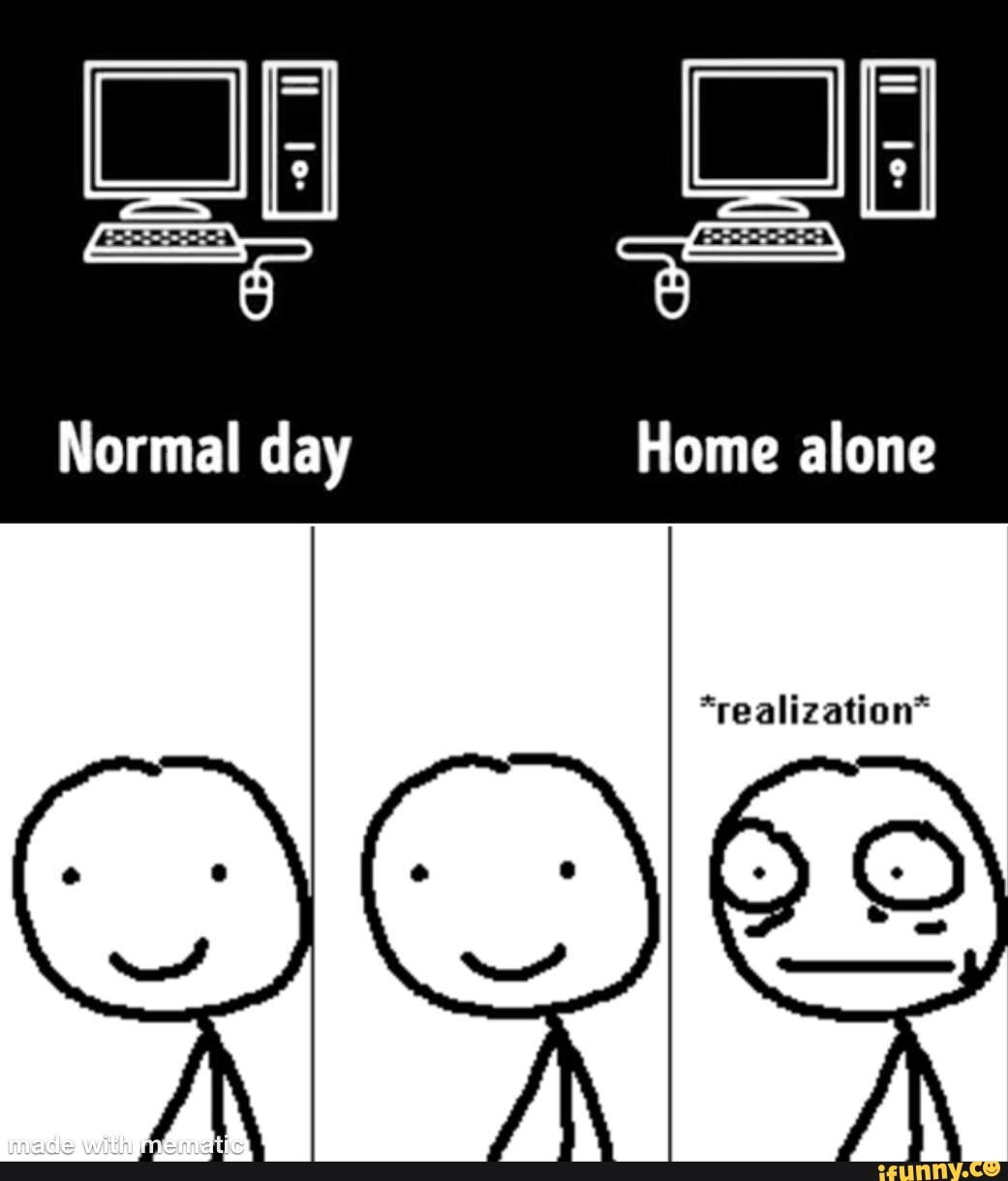 Normal day Home alone *realization' - iFunny