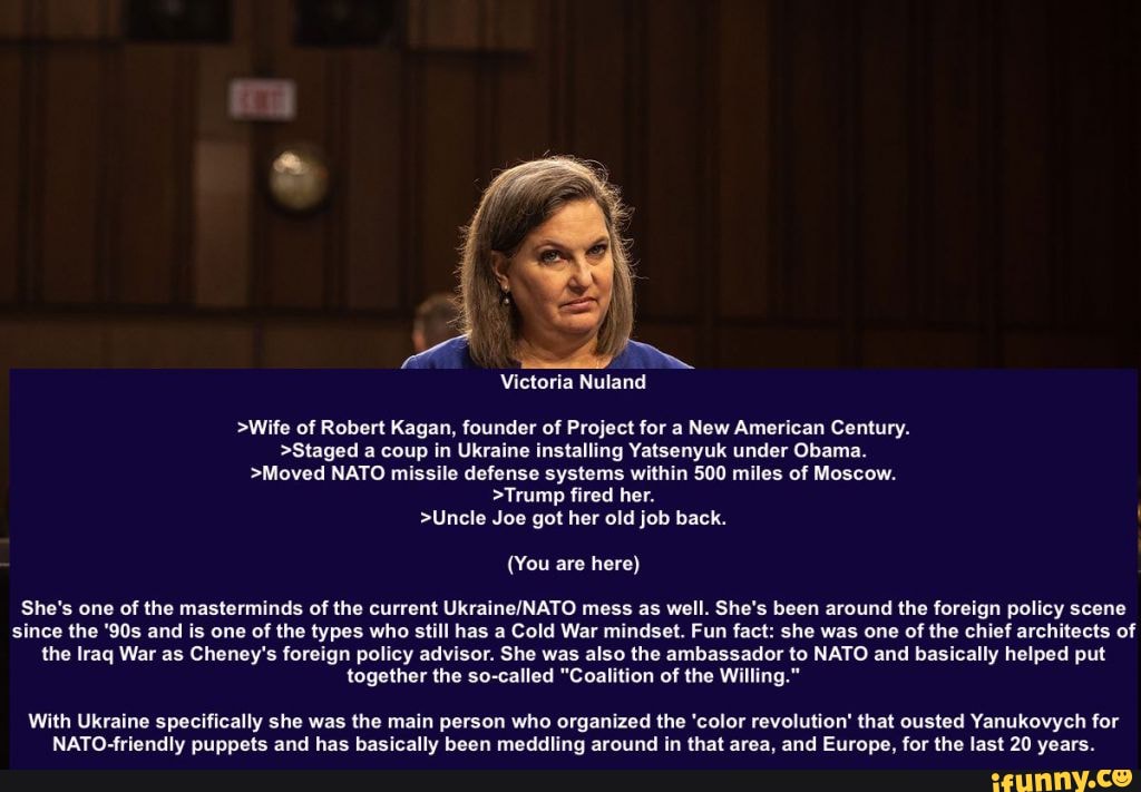 Victoria Nuland >Wife of Robert Kagan, founder of Project for a New ...