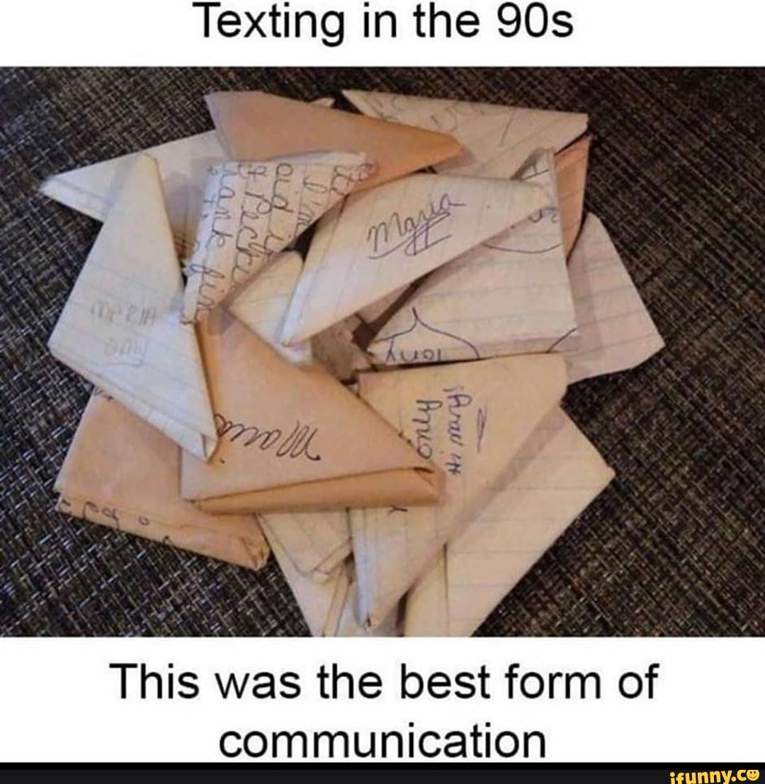 Texting in the 90s This was the best form of communication - iFunny