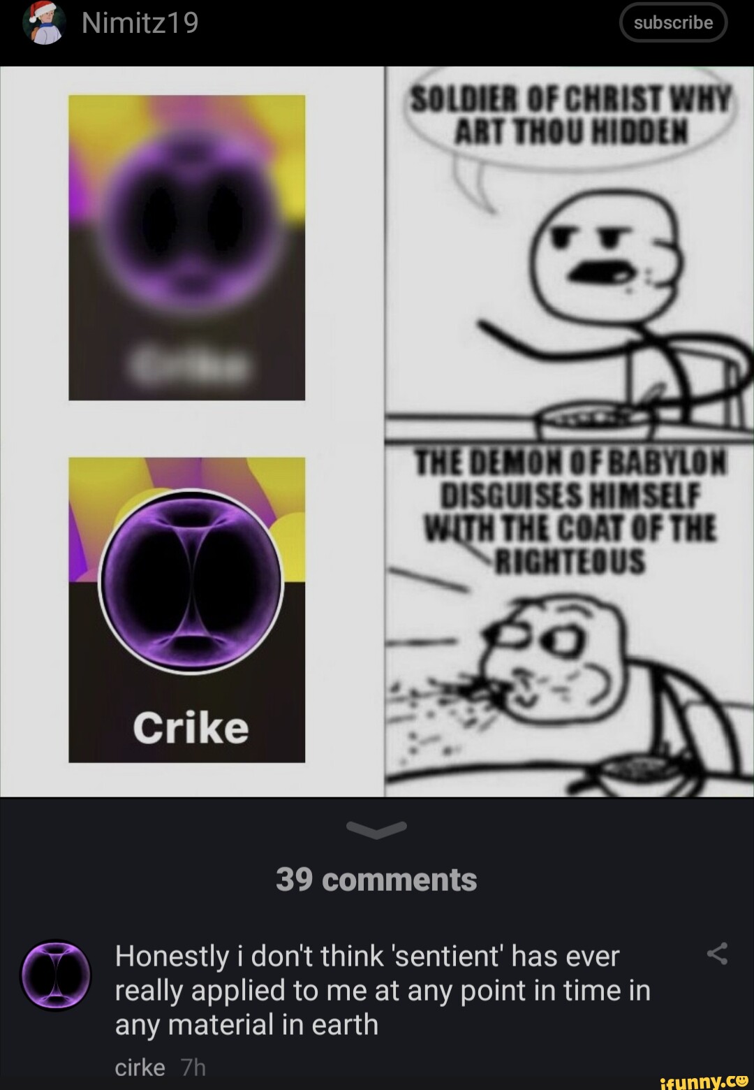 Video memes IB3Cgp0dA by Coochie123 - iFunny
