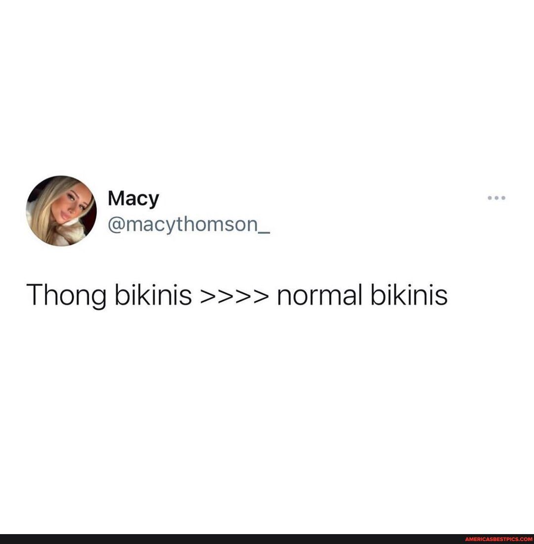 Macy / @macythomson_ Thong bikinis normal bikinis - America’s best pics ...