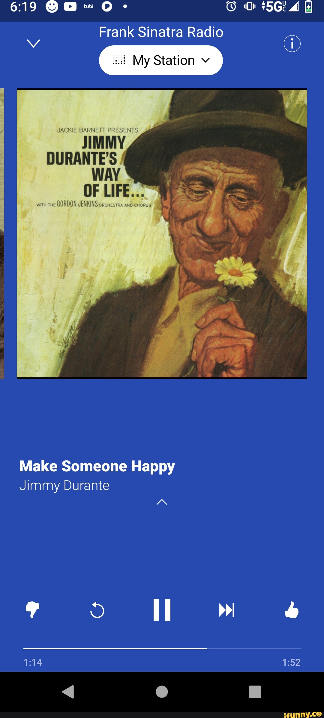 Frank Sinatra Radio al My Station JACKIE BARNETT PRESENTS. JIMMY ...