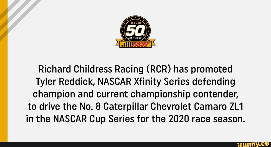 Richard Childress Racing (RCR) has promoted Tyler Reddick, NASCAR ...
