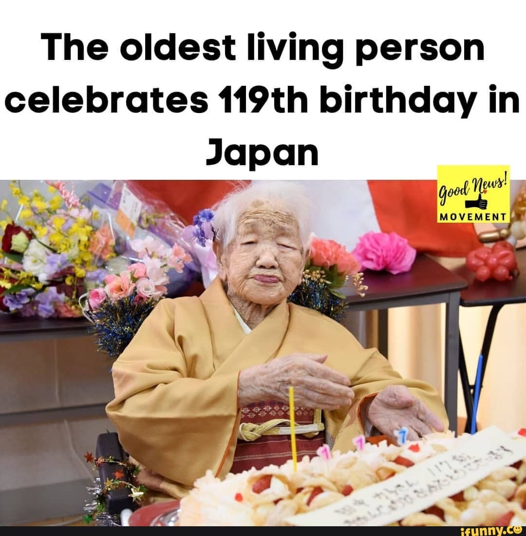 The oldest living person celebrates 119th birthday in Japan MOVEMENT ...